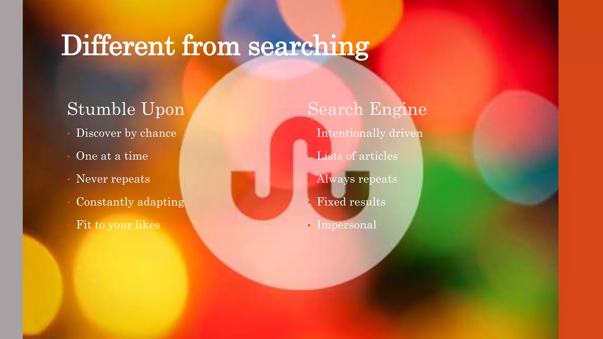 StumbleUpon presentation | PPT