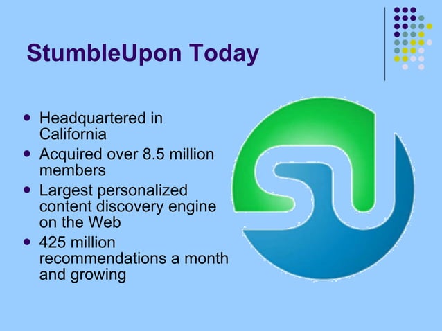 Stumble Upon Project | PPT
