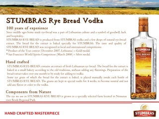 Stumbras Vodkas | PPT