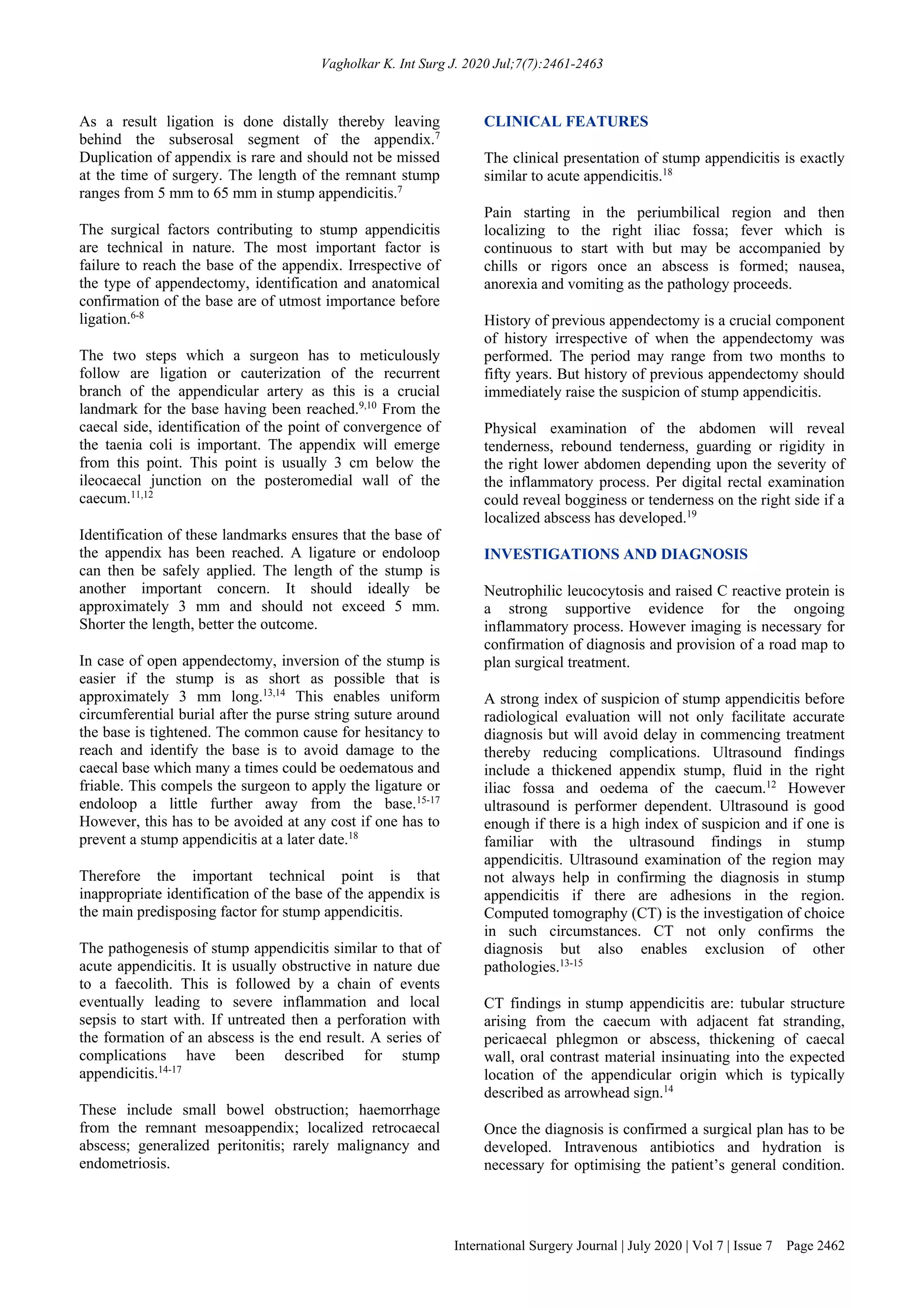 Stump appendicitis | PDF