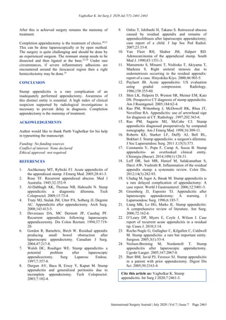 Stump appendicitis | PDF