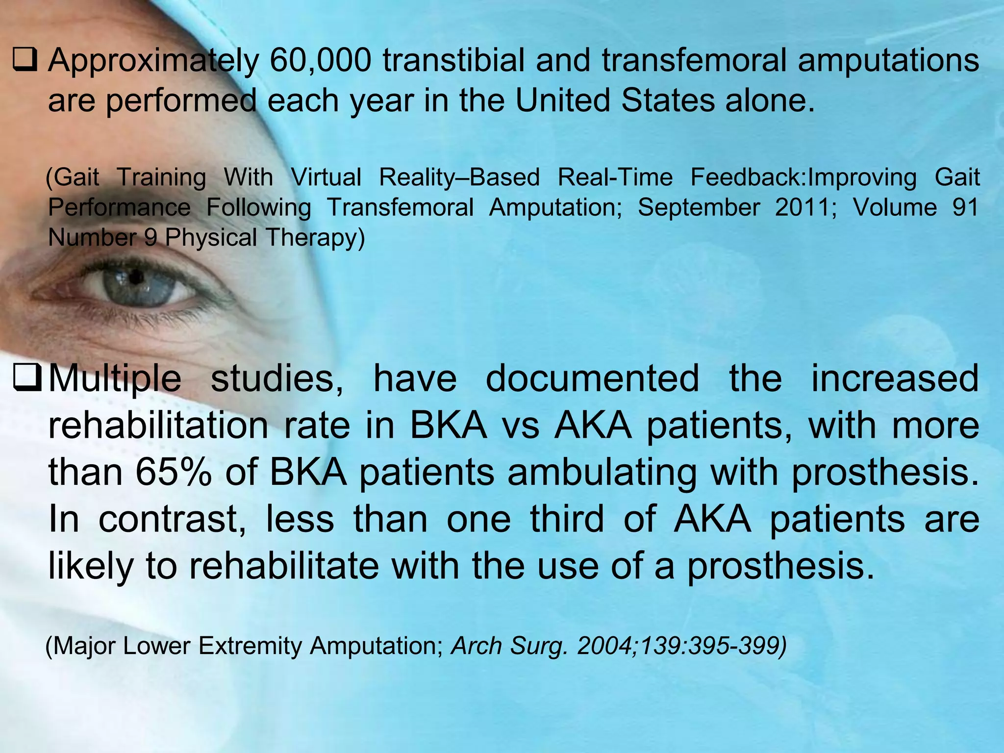 Amputation,Stump care, phantom limb pain and gait training in lower ...