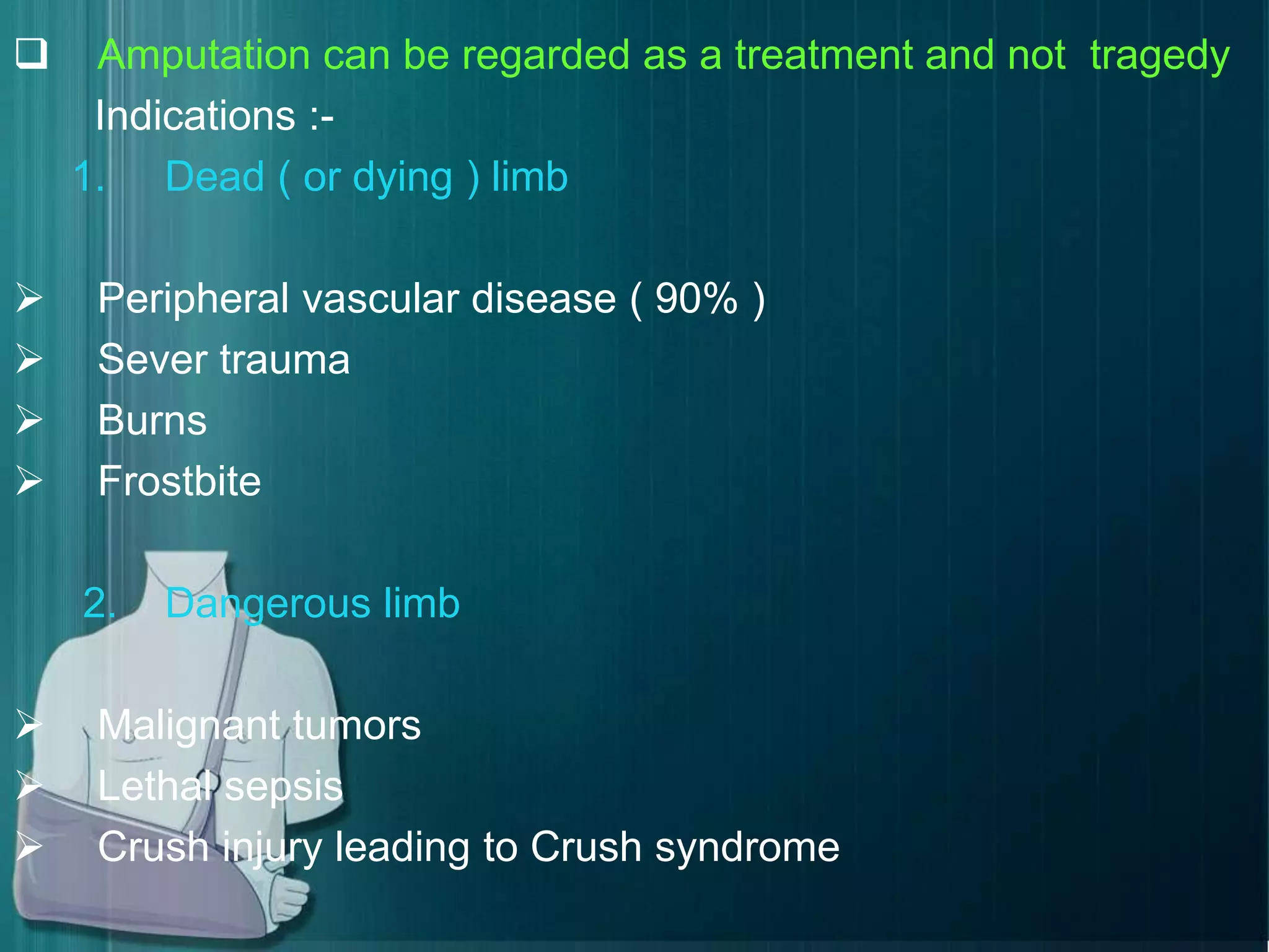 Amputation,Stump care, phantom limb pain and gait training in lower ...