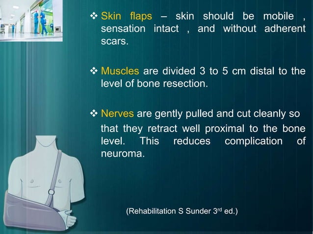 Amputation,Stump care, phantom limb pain and gait training in lower ...