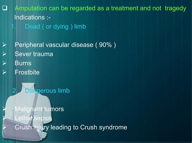 Amputation,Stump care, phantom limb pain and gait training in lower ...