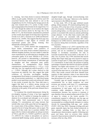 Stunning swine and poultry with Co2 related to animal welfare | PDF