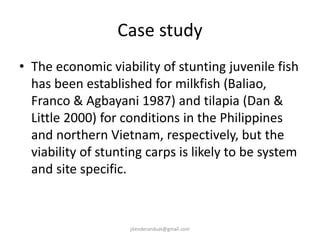 Stunted seed production & culture practices | PPTX