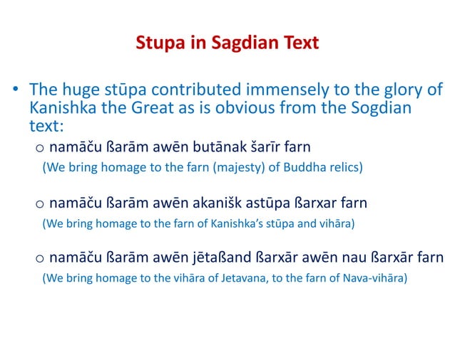 Stupas of gurjar emperor kanishka kushana | PPTX | Buddhism | Religion ...