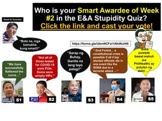 Stupidity Quiz Week#2 | PPTX