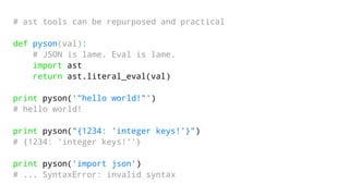 Stupid Awesome Python Tricks | PPT