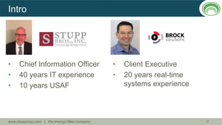 Stupp corporation improved control and gained insight with mes | PPT