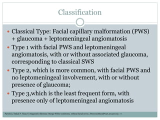 Sturge-Weber Syndrome | PPTX
