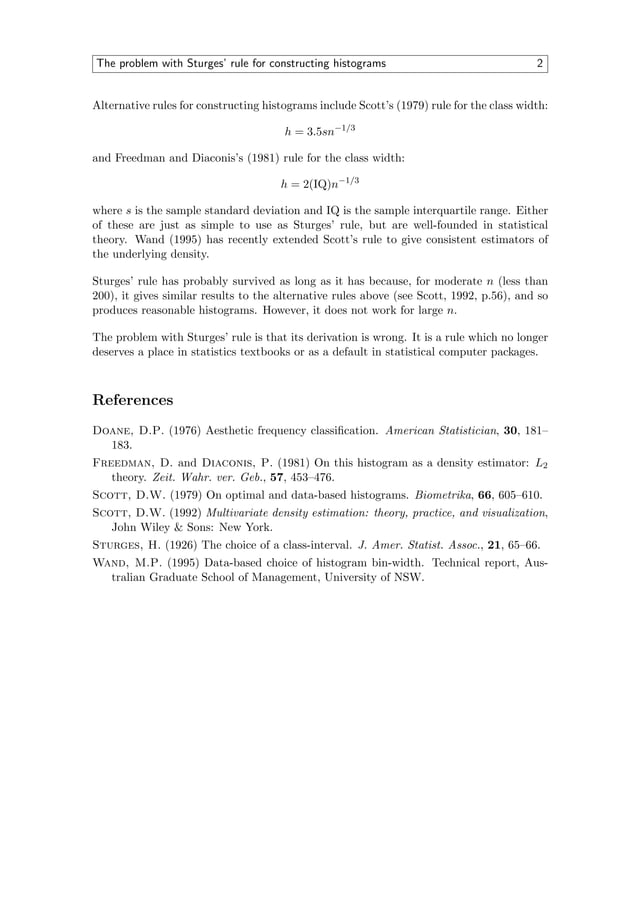 Sturges | PDF