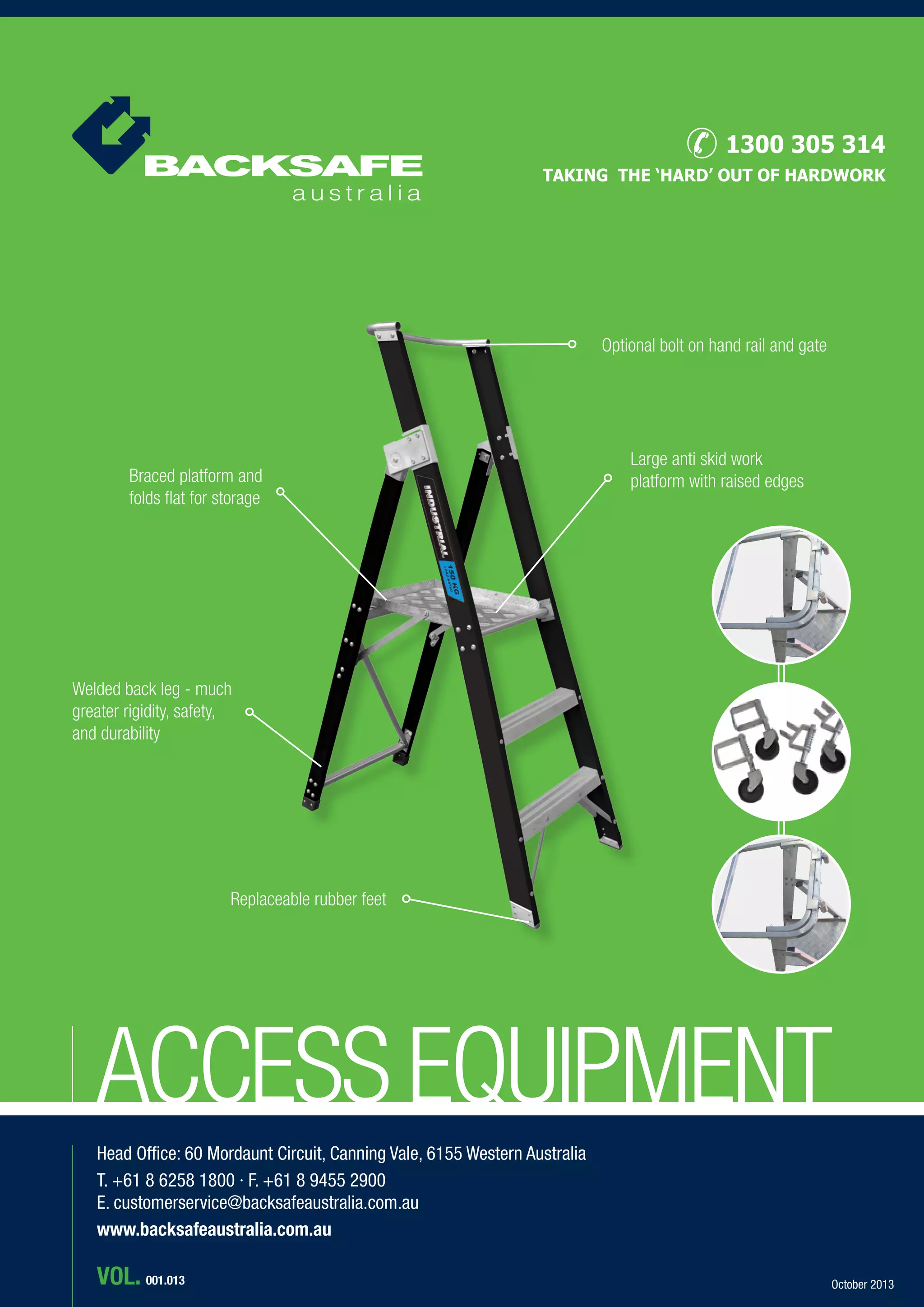 New Range of Sturgo industrial ladders by Backsafe Australia | PDF