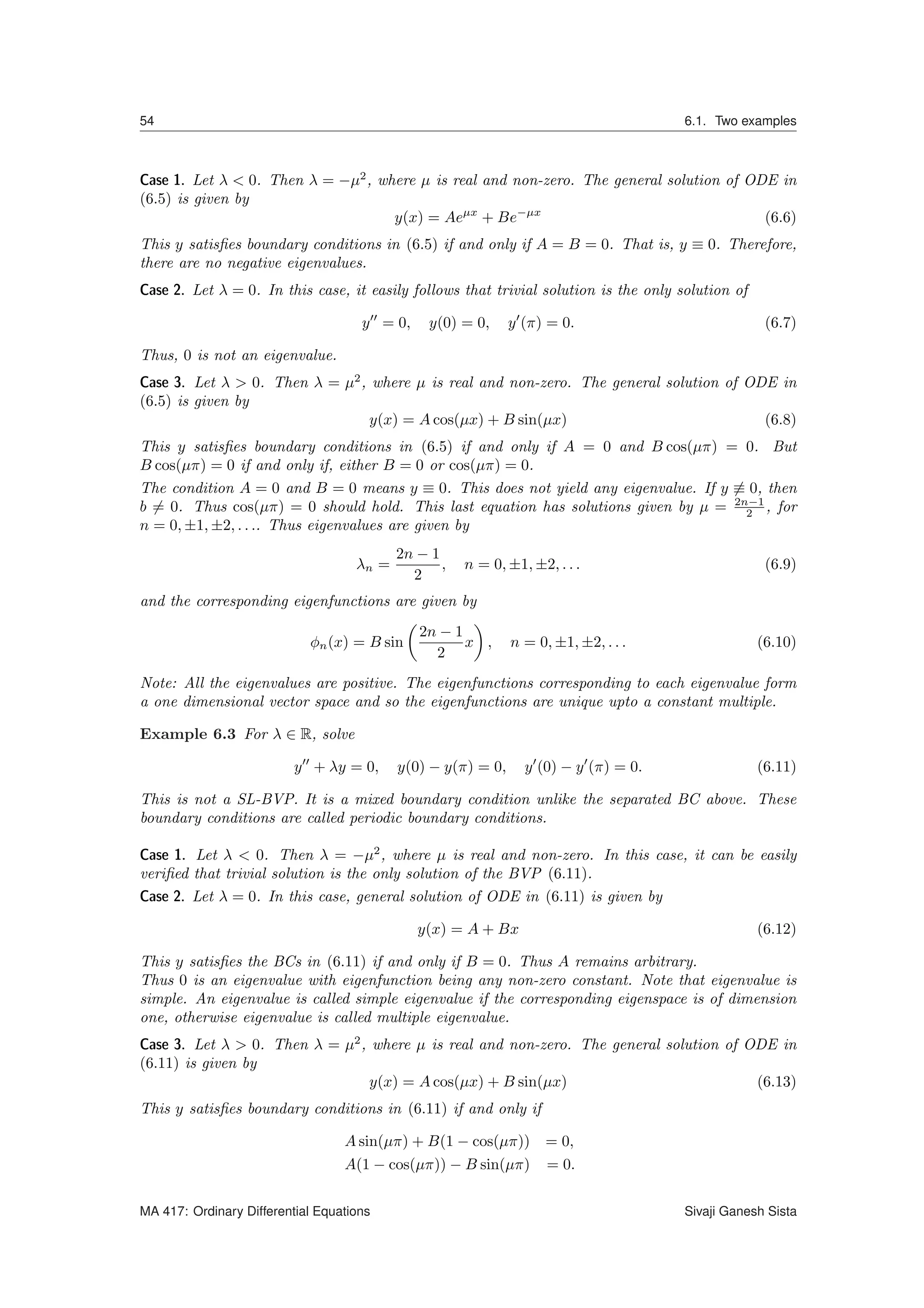 Sturm liouville problems6 | PDF