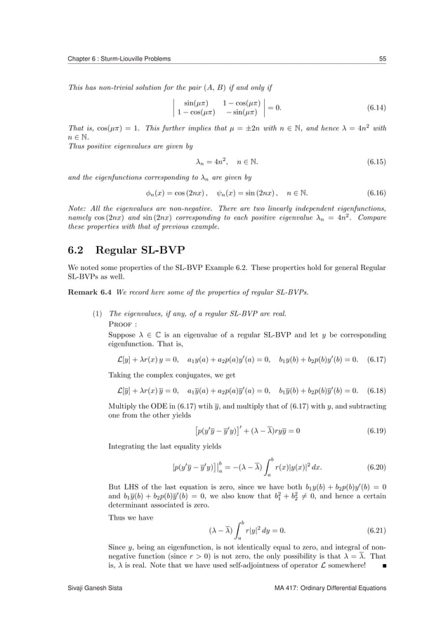 Sturm liouville problems6 | PDF | Physics | Science