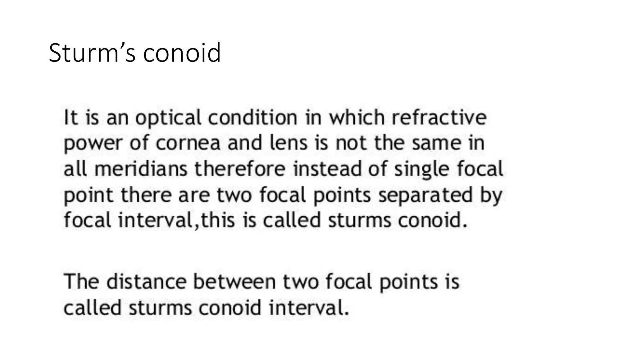 Sturm's Conoid | PPTX