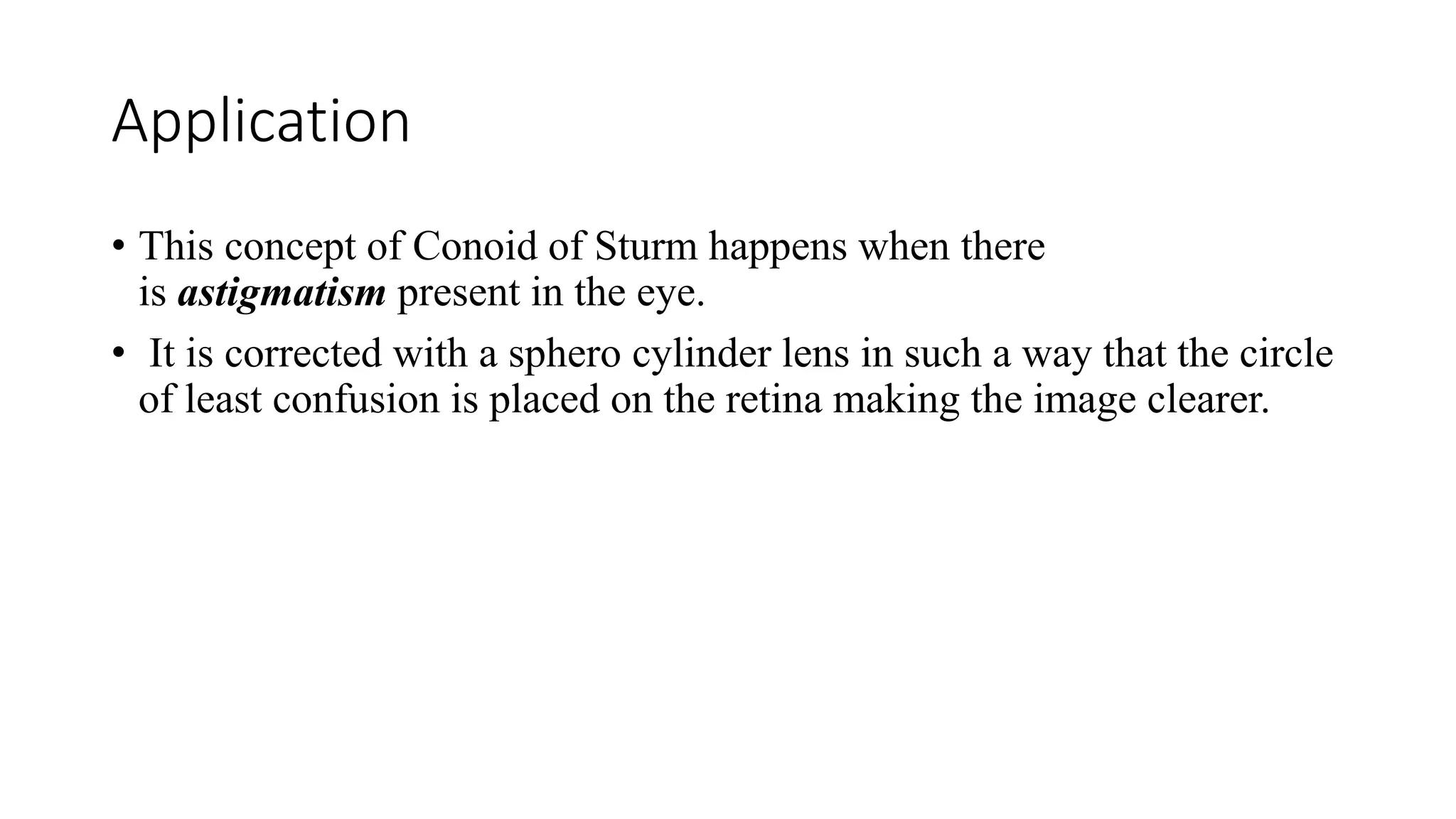 Sturm's Conoid | PPTX