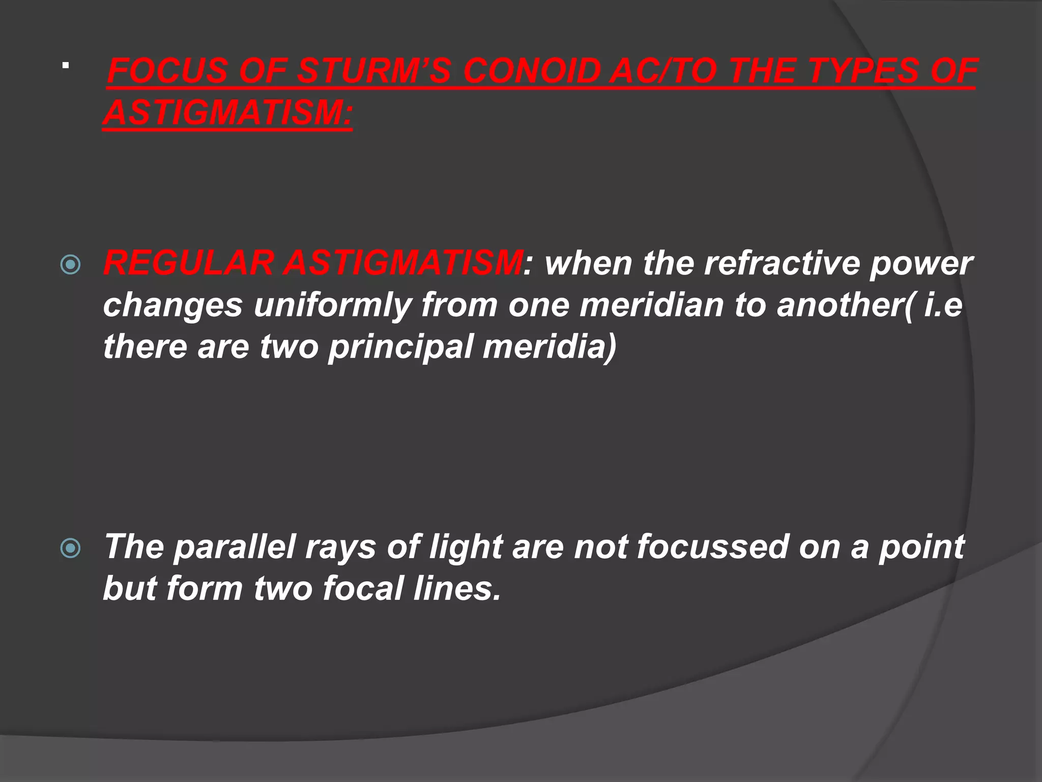 Sturm's conoid | PPTX
