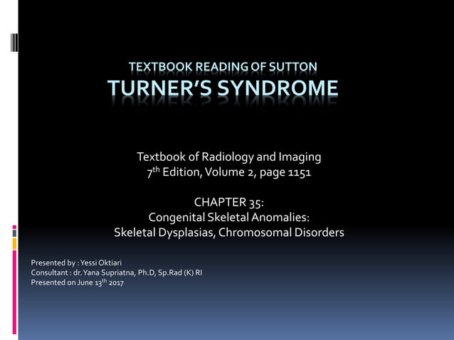 Turner's Syndrome | PDF