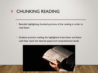 READING SKILL- INTRODUCTION , BENEFIT , IMPORTANT AREAS , TACTICS THAT ...