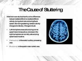 Stuttering | PPT | Brain and Nervous System Disorders | Diseases and ...