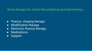 Stuttering and stammering | PDF