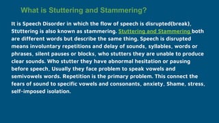 Stuttering and stammering | PDF