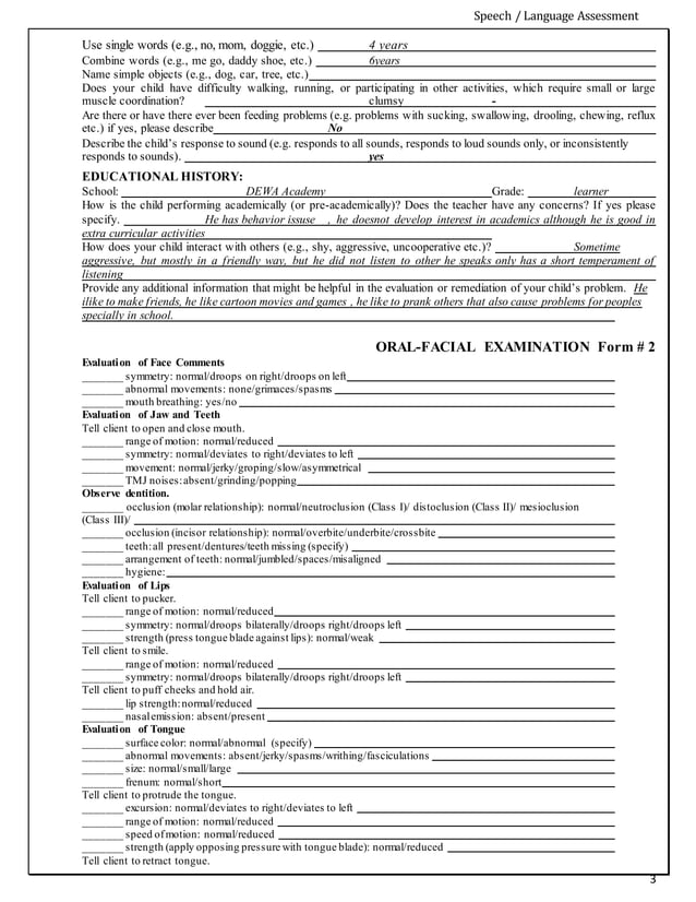Stuttering cases forms practical | PDF