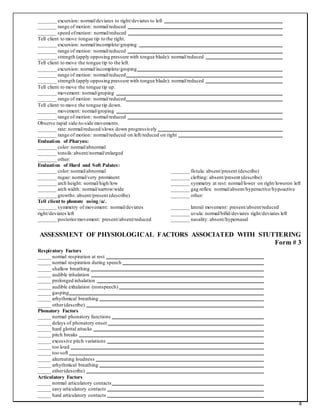 Stuttering cases forms practical | PDF
