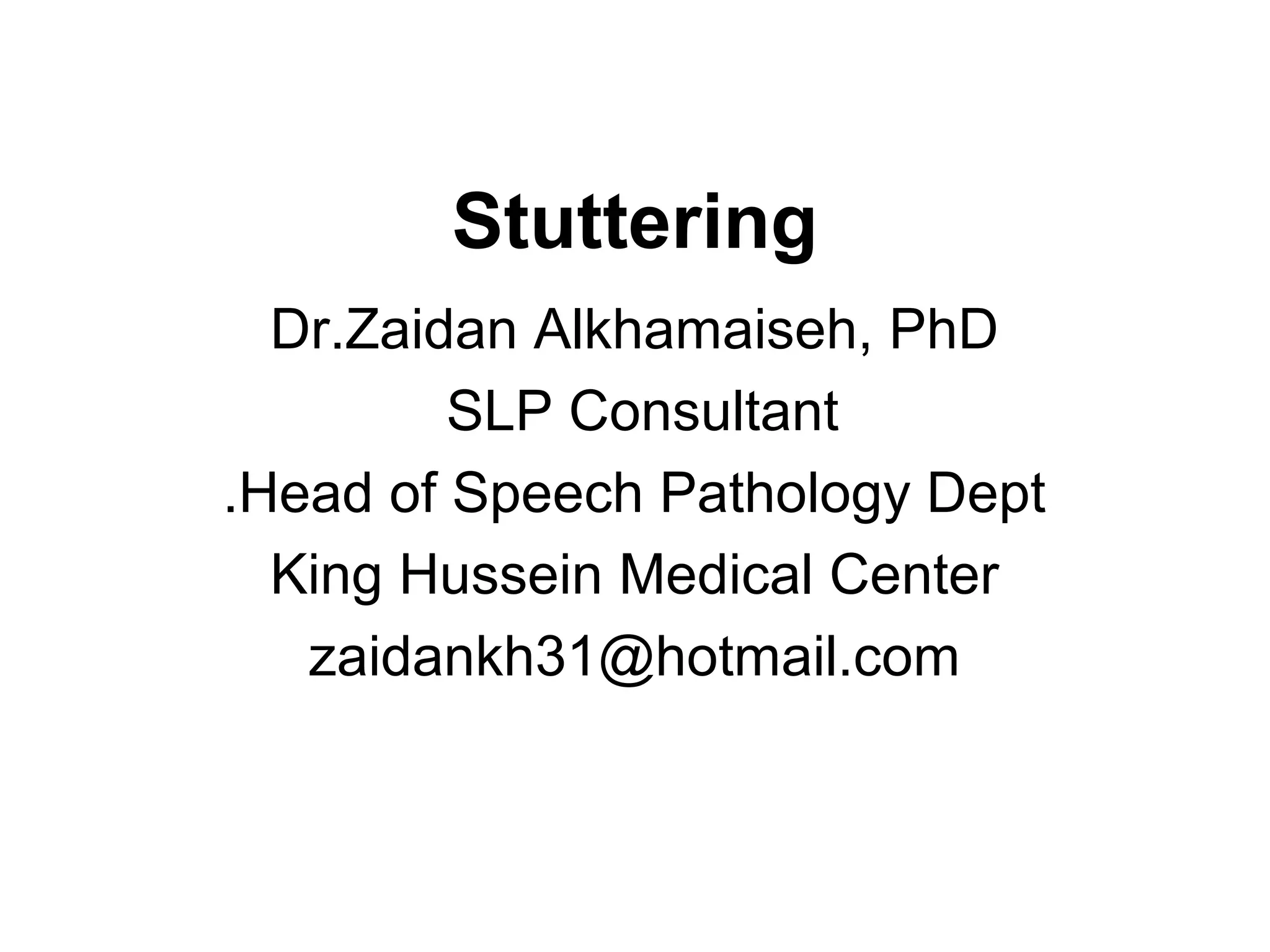 Stuttering | PPT