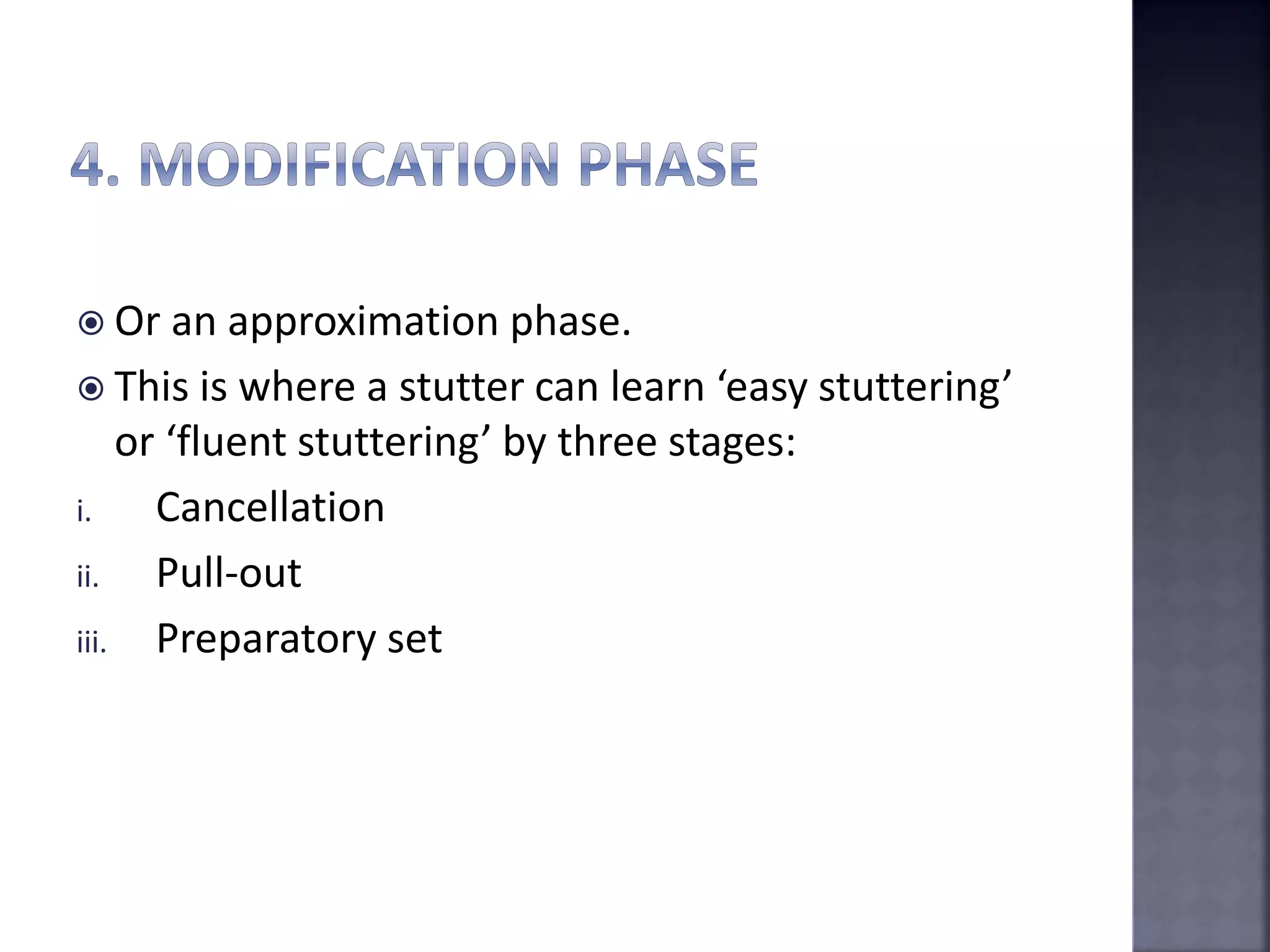 Stuttering modification therapy | PPTX