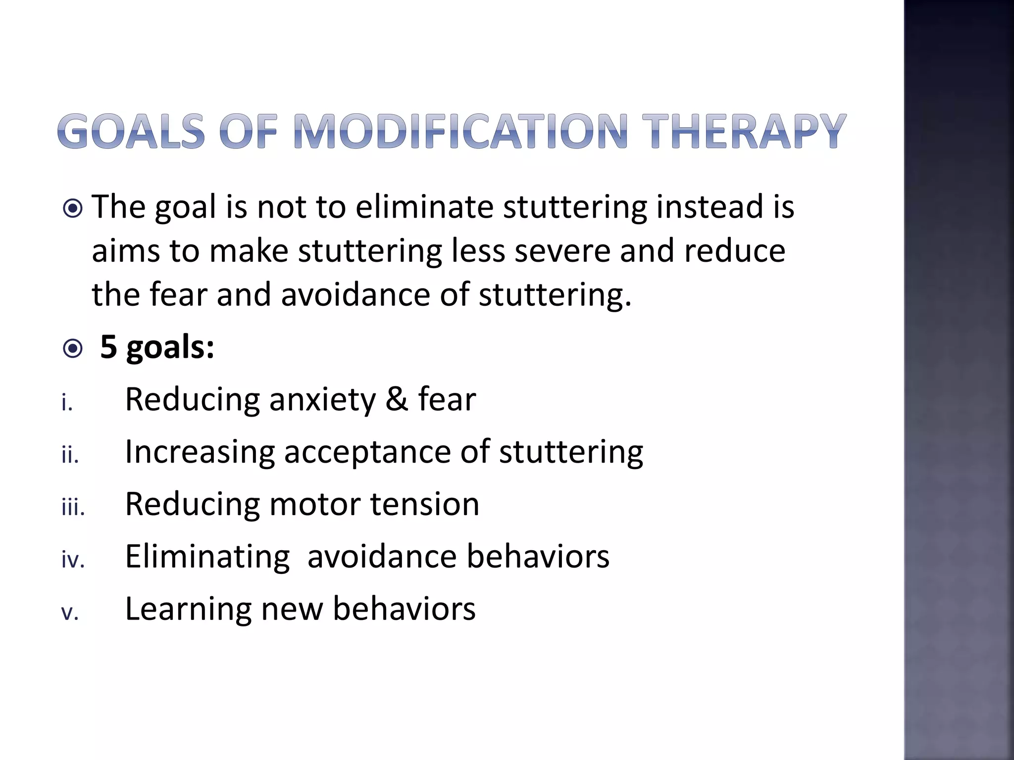 Stuttering modification therapy | PPTX