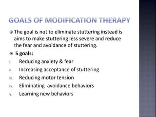 Stuttering modification therapy | PPTX