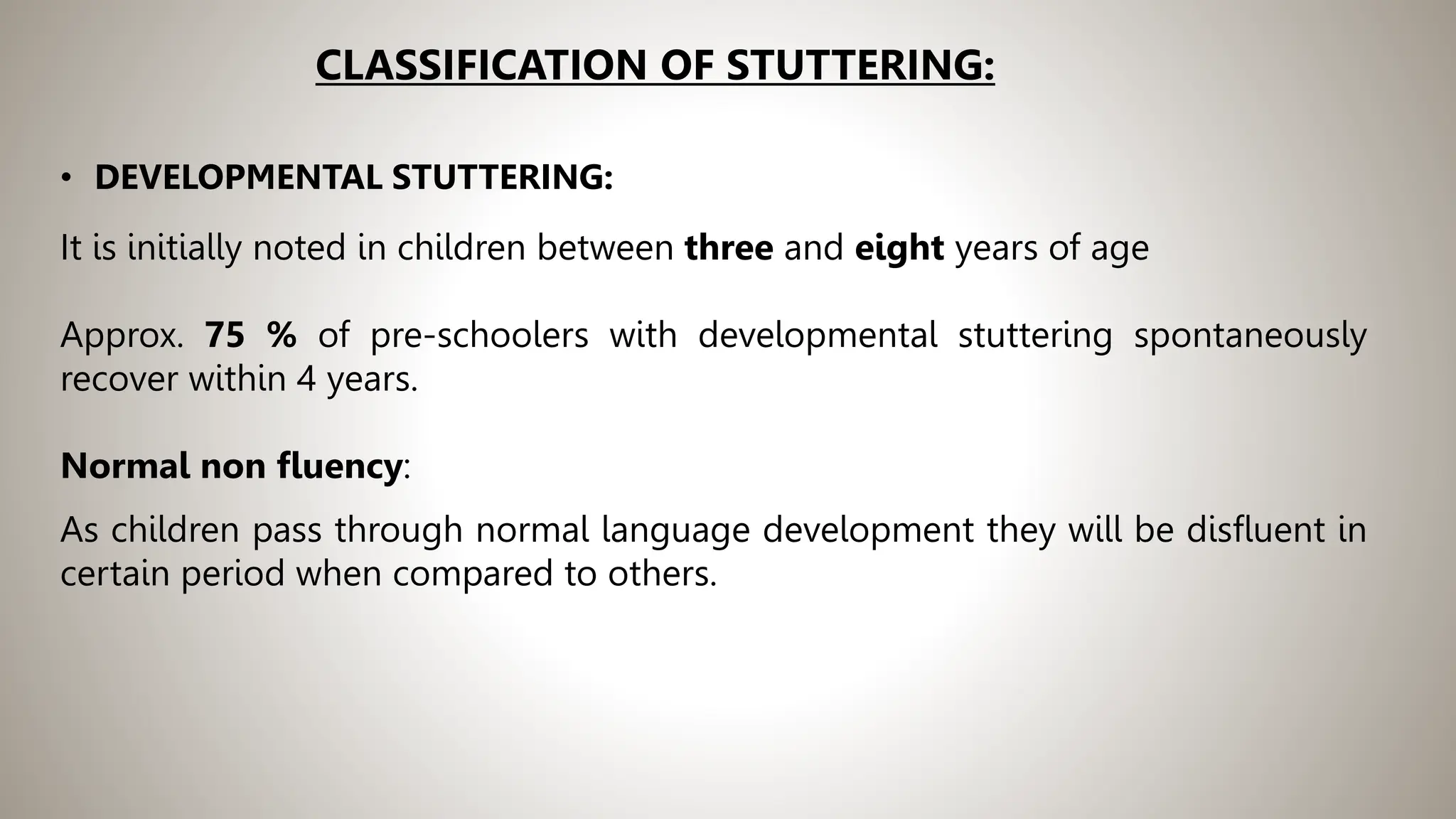 Fluency disorder (Stuttering also known as stammering) | PPTX