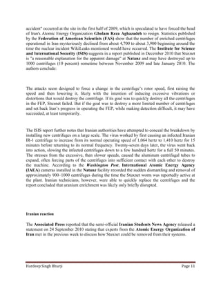 Stuxnet - A weapon of the future | PDF