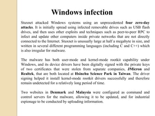 Stuxnet - More then a virus. | PPT