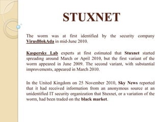 Stuxnet - More then a virus. | PPT