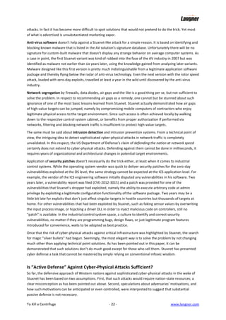 Stuxnet to kill a centrifuge | PDF