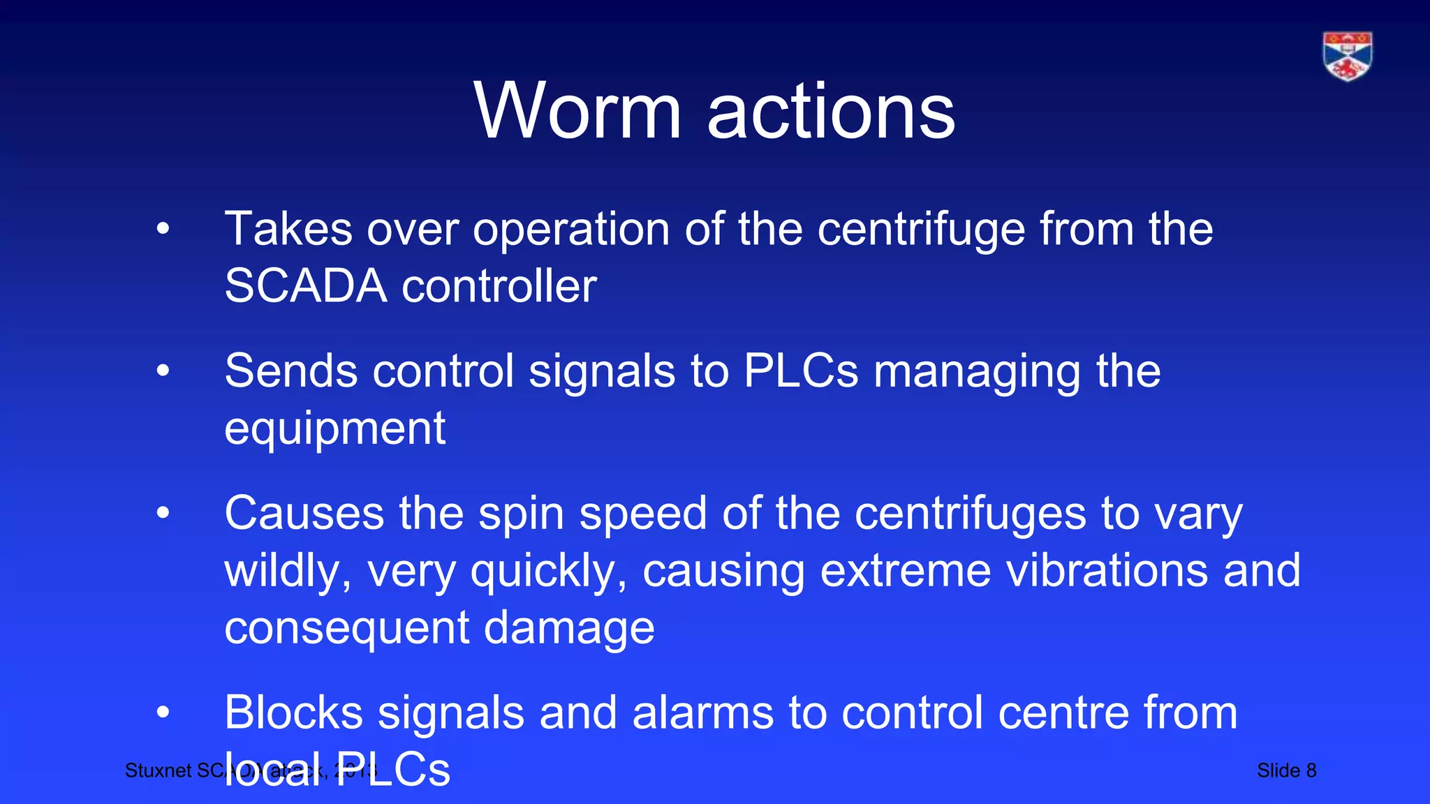 Stuxnet worm | PPTX
