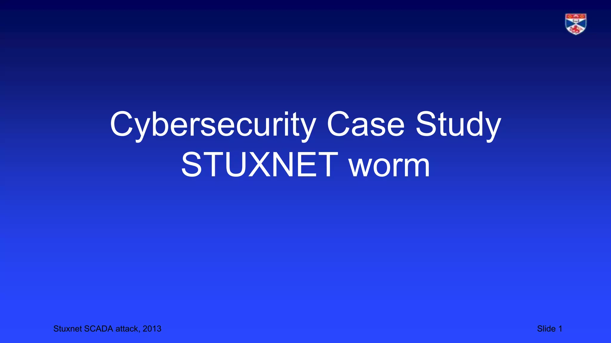 Stuxnet worm | PPT