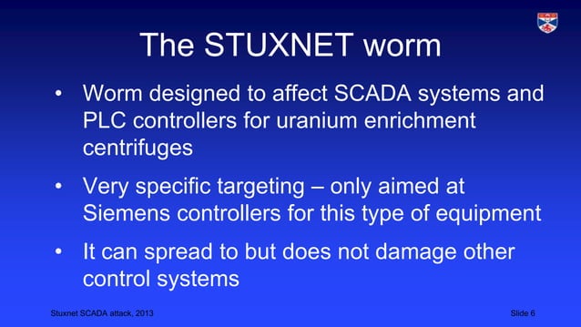 Stuxnet worm | PPTX