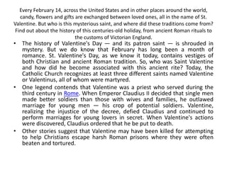 St valentine | PPTX | National & Civic Holidays | Holidays