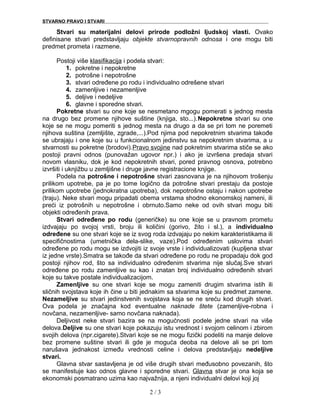 Stvarno pravo i stvari poslovno pravo | PDF