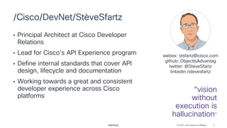 Apidays Paris 2023 - Managing OpenAPI Documents at Scale, Stéve Sfartz, Cisco | PPT