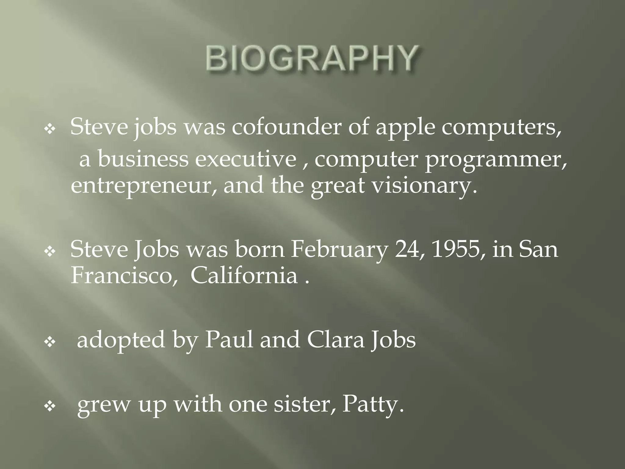 STEVE JOBS | PPT
