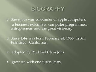 STEVE JOBS | PPT