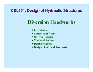 Design of Hydraulic Structures | PDF