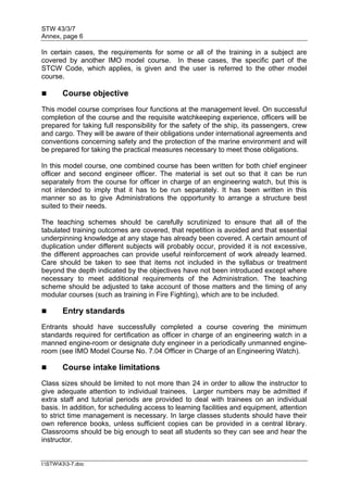 draft IMC 7.02 chief engineer officer and second engineer officer | PDF