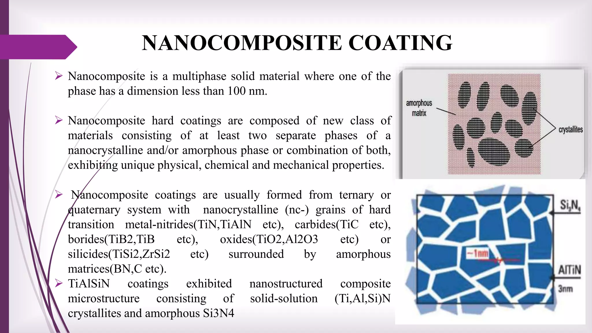 nanocomposite hard coating by abinash kumar 519cr6010 | PPTX